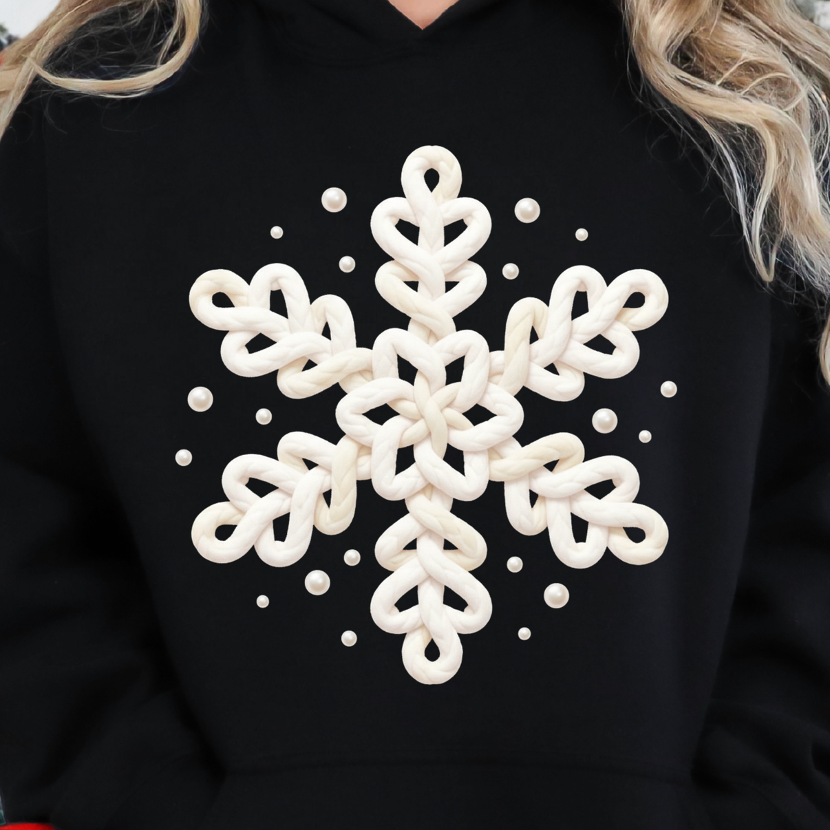 Snowflake Yarn Crochet - DTF Transfer - 11” wide – Okie Design Co