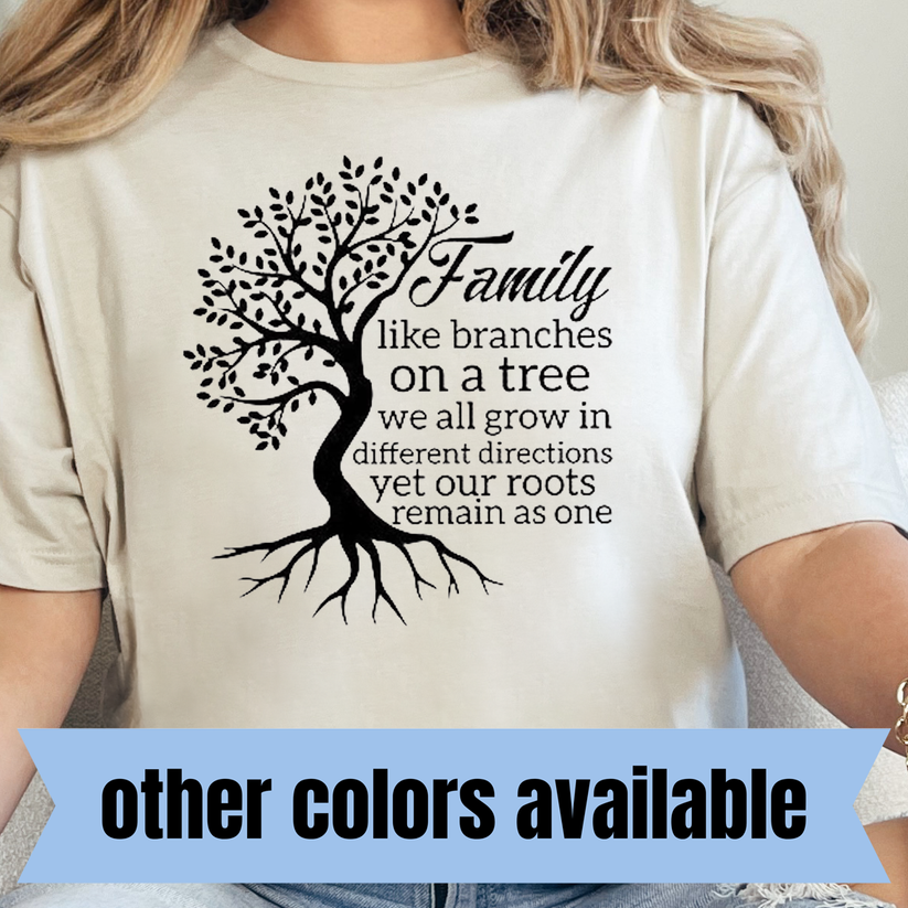 Family Tree- Single Color DTF Transfer – Okie Design Co