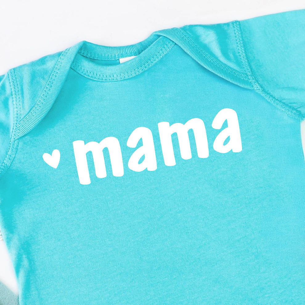 Mama (infant)- Single Color (white)- 5” wide Screen Print Transfer ...